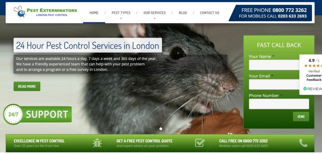 Top 13 Pest Control Services Companies in London | London Business News