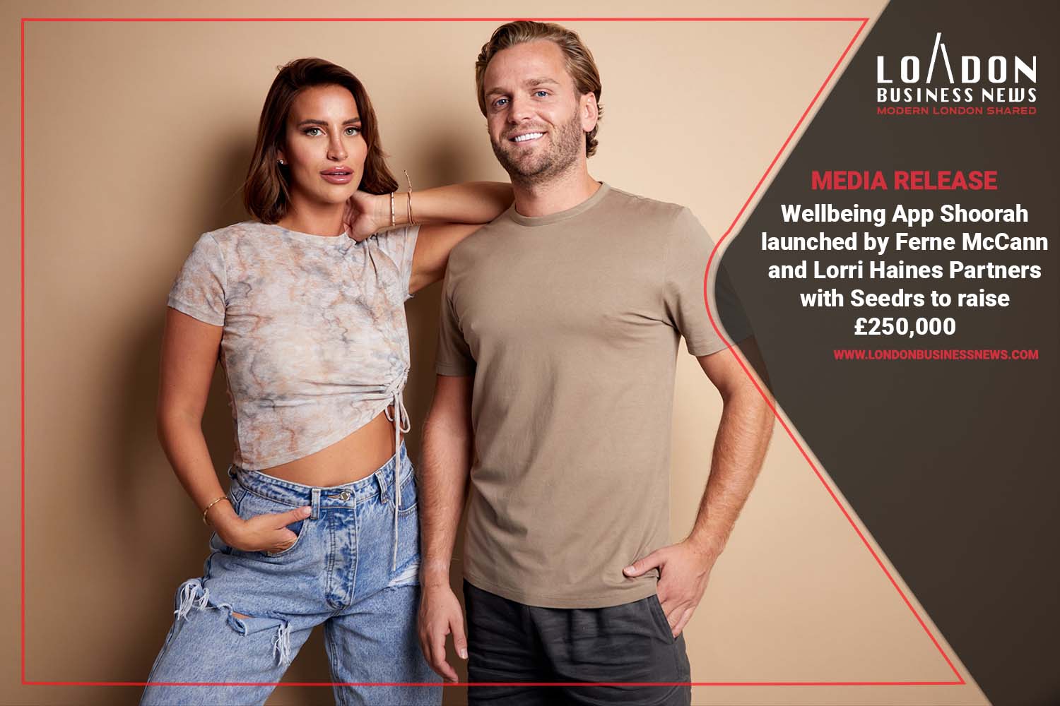 Shoorah app launched by Ferne McCann & Lorri Haines partners with Seedrs